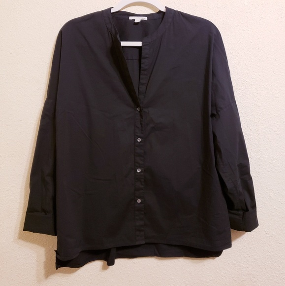 James Perse | Tops | Standard James Persey Black Button Down Shirt ...